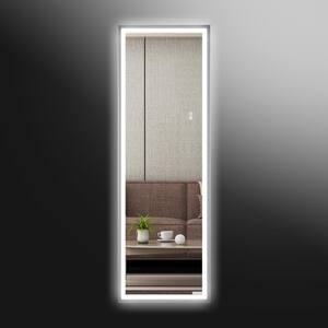 HUOVTR Tuyprd 65 in. x 22 in. Modern Rectangle Metal Framed Black Full ...