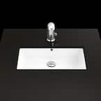 TOTO 19 in. Undermount Bathroom Sink with CeFiONtect in Cotton White ...