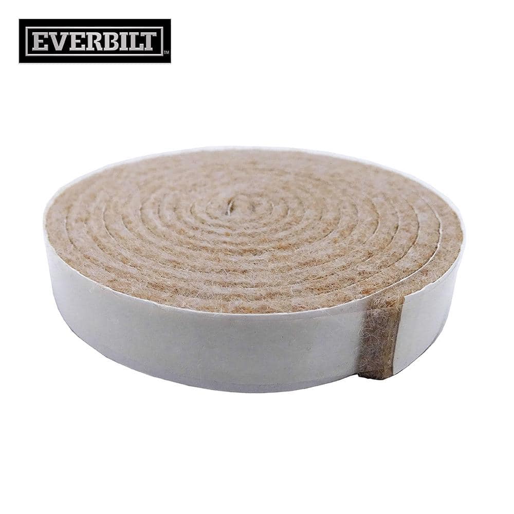 Everbilt 1/2 in. x 58 in. Beige Felt Strip Heavy Duty Self Adhesive ...
