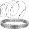 VEVOR Razor Wire 246 ft. Galvanized Barbed Wire Razor Ribbon Barbed ...