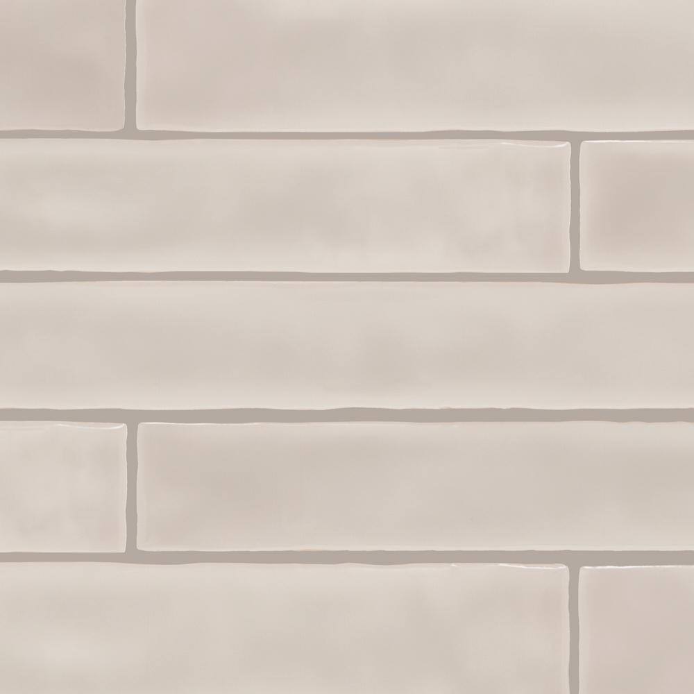 Artistic Reflections Mist 2 in. x 5 in. Glazed Ceramic Undulated Wall ...