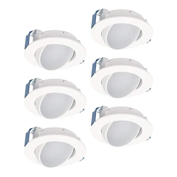 HALO 4 in. Selectable CCT (2700K-5000K) Canless Integrated LED Recessed ...