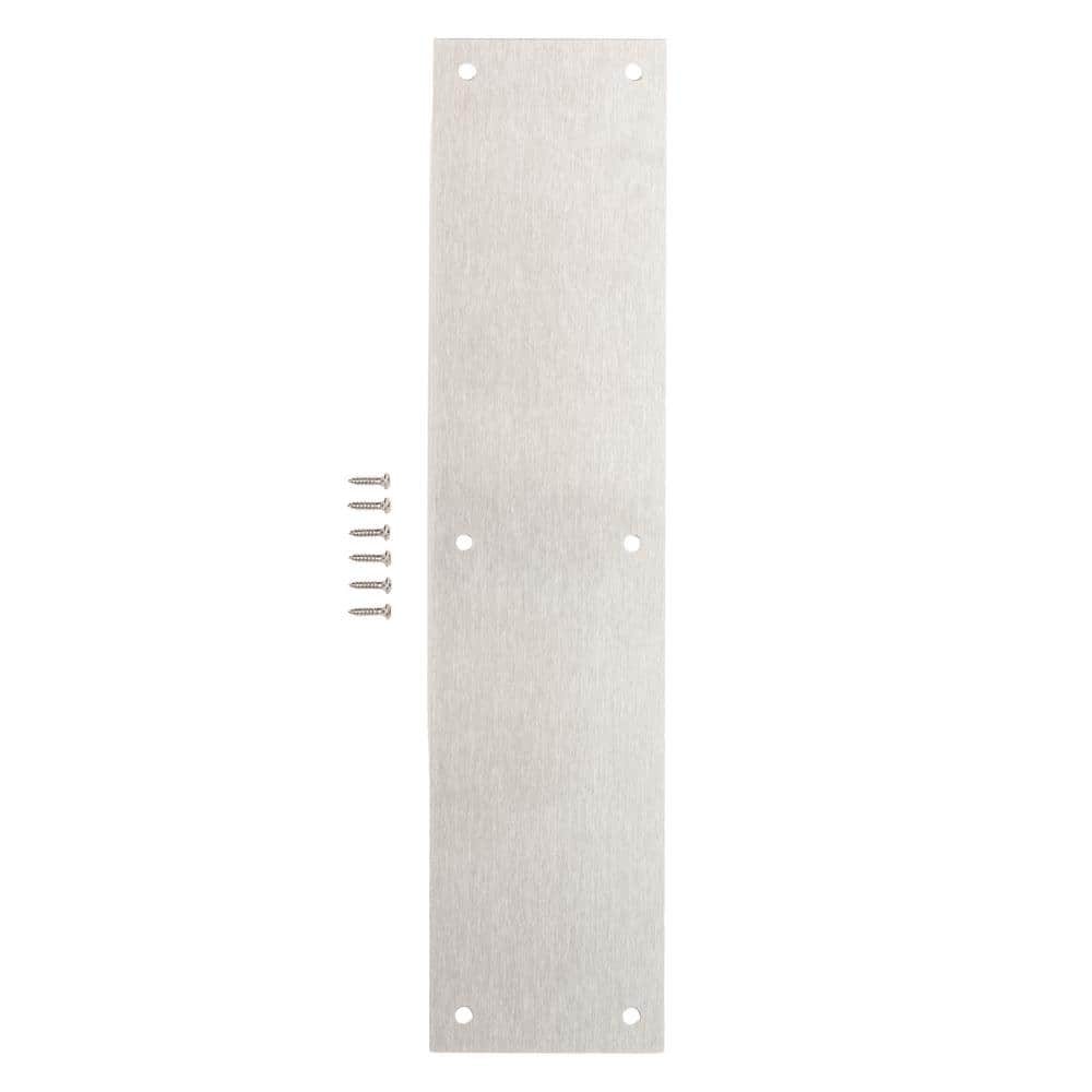 Universal Hardware 3.5 in. x 15 in. Stainless Steel Push Plate UH41005 ...