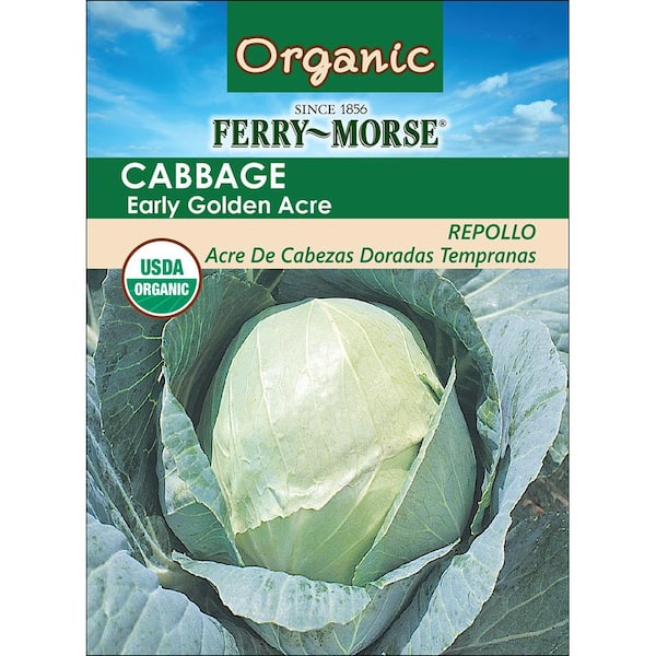 Ferry-Morse Organic Cabbage Early Golden Acre Vegetable Seed 9630 - The ...