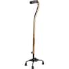 Medline Aluminum Small Base Single Foot Quad Cane in Bronze ...