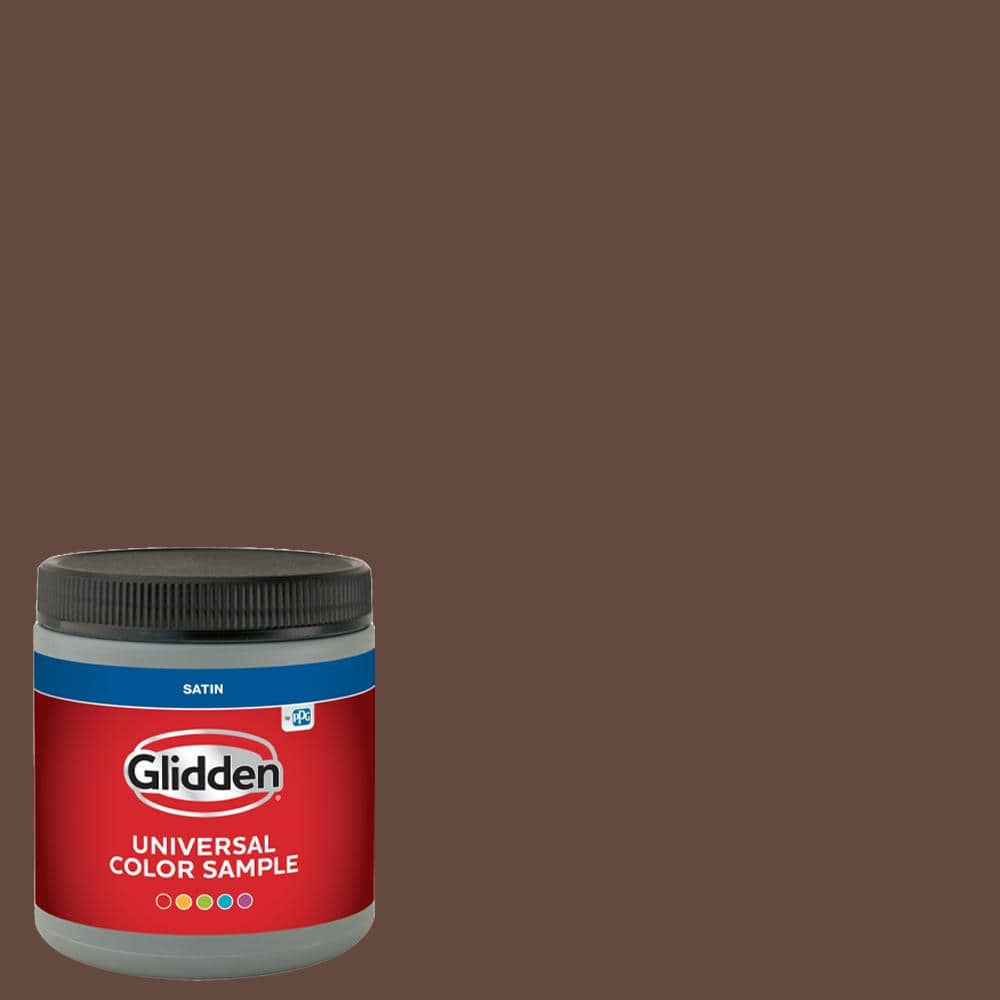 Glidden 8 oz. PPG1073-7 Fudge Satin Interior Paint Sample PPG1073-7P ...