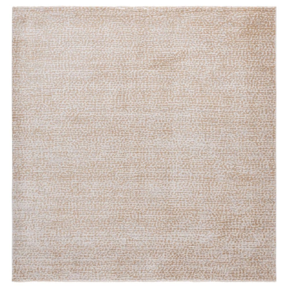 SAFAVIEH Hazel 6 ft. x 6 ft. Beige/Ivory Abstract Spots square Area Rug ...