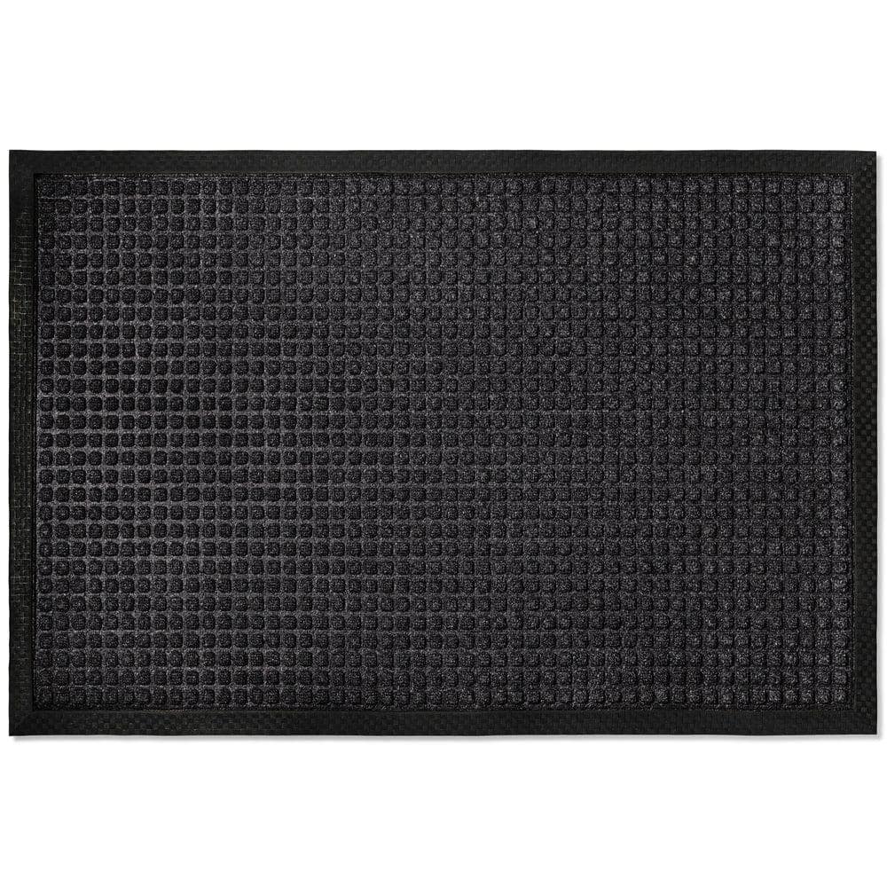Envelor Indoor Outdoor Doormat Black 48 in. x 72 in. Button Floor Mat ...