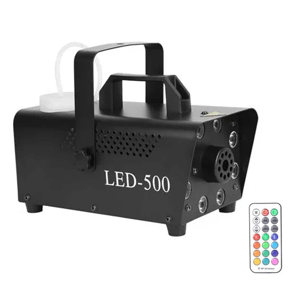 Justincity 500-Watt Fog Machine 2000CFM Colorful Smoke Machine with 8 ...