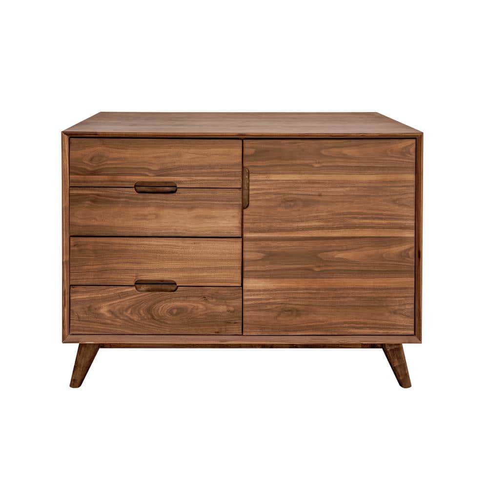 Nyhus Lowry 42 in. W x 18 in. D x 32 in. H Solid Wood 2-Section ...