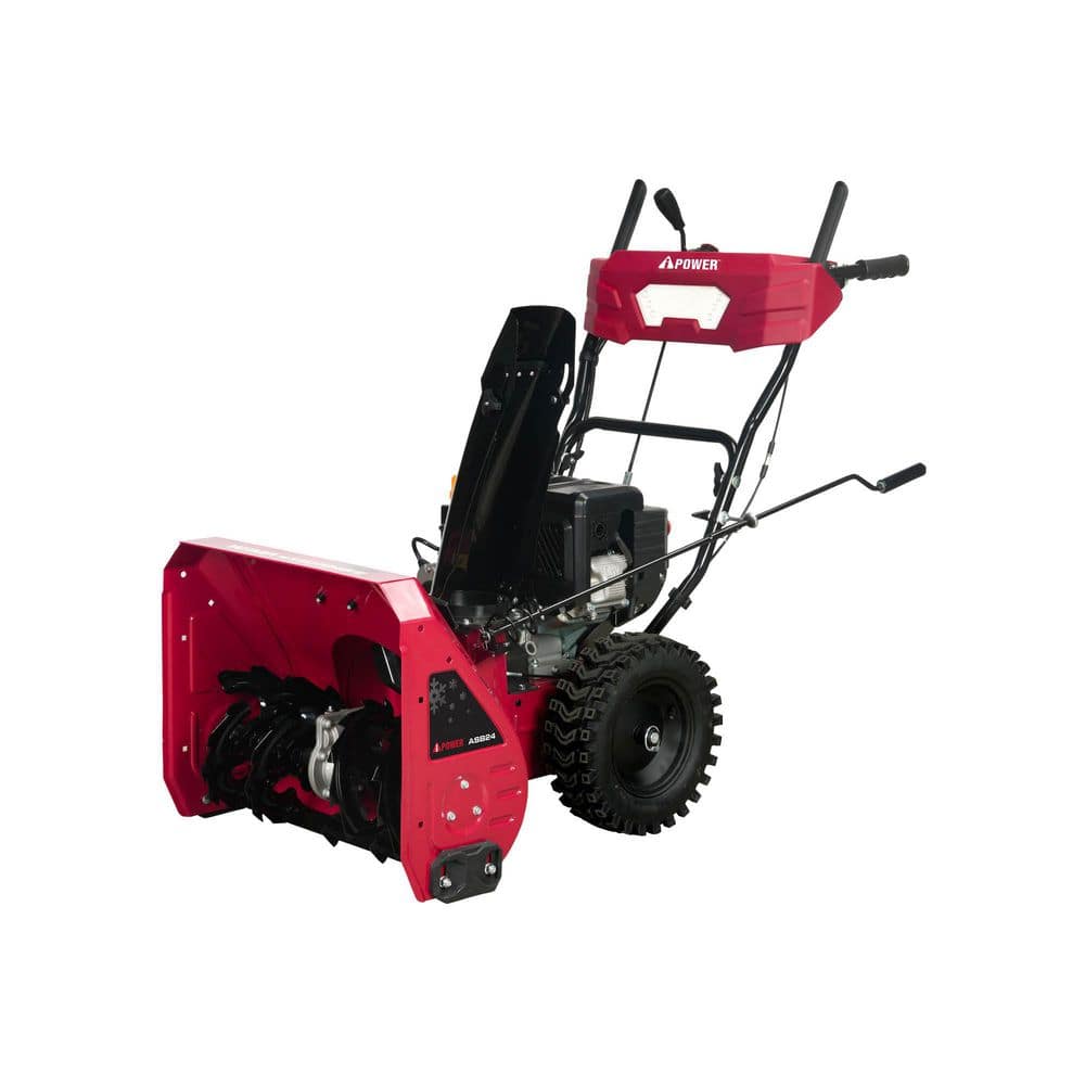 A-iPower 24 in. 212 cc Self Propelled 2-Stage Gas Snow Blower with ...