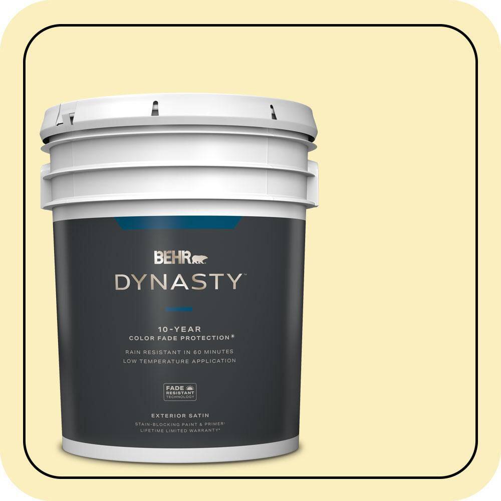 BEHR DYNASTY 5 gal. #380C-3 Moon Dance Satin Enamel Exterior Stain ...