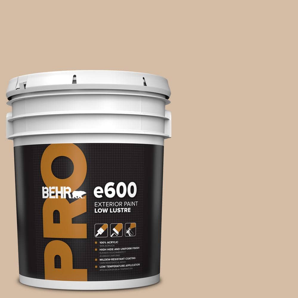 BEHR PRO 5 gal. #290E-3 Classic Taupe Low Luster Exterior Paint PR62005 ...