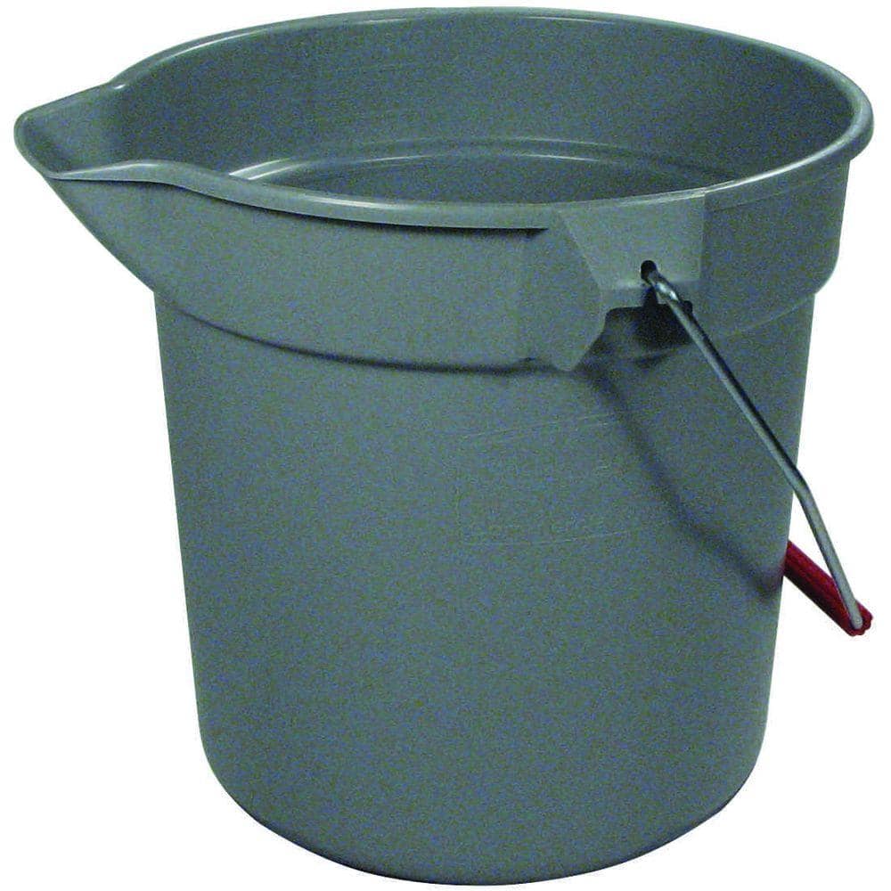 Rubbermaid Commercial Products Brute 10 Qt. Gray Bucket FG296300 GRAY ...