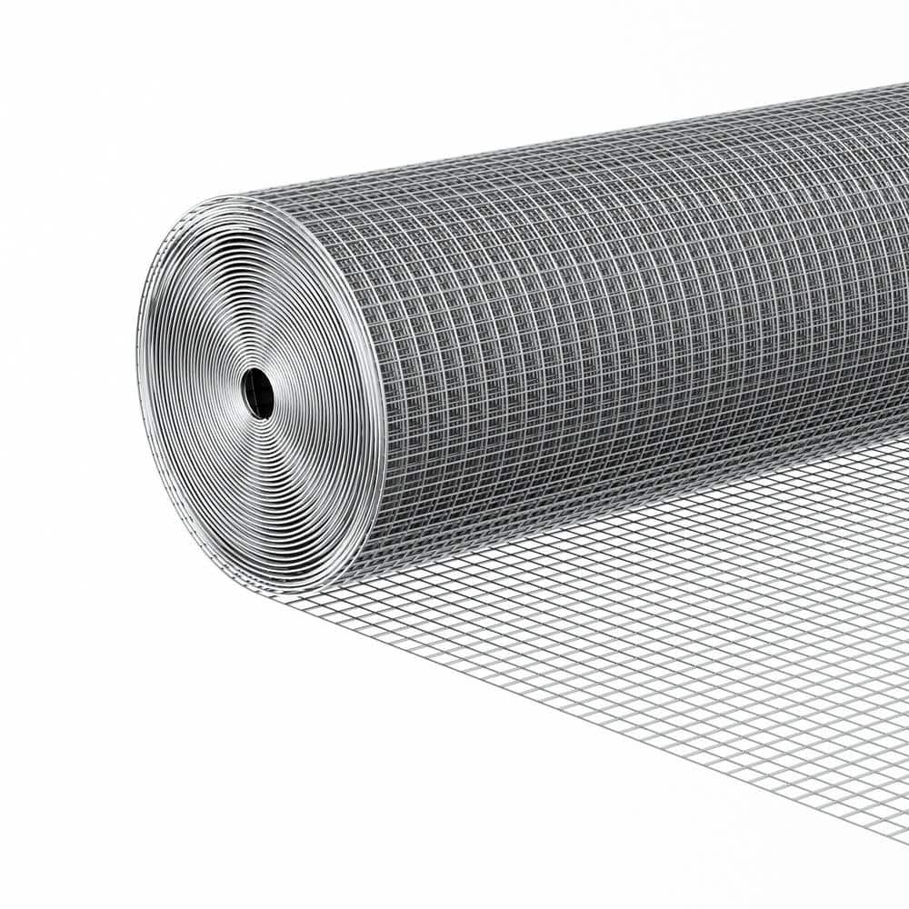 WRIGHTMASTER 4 ft. x 100 ft. 23-Gauge Hot Dip Galvanized Welded Wire ...