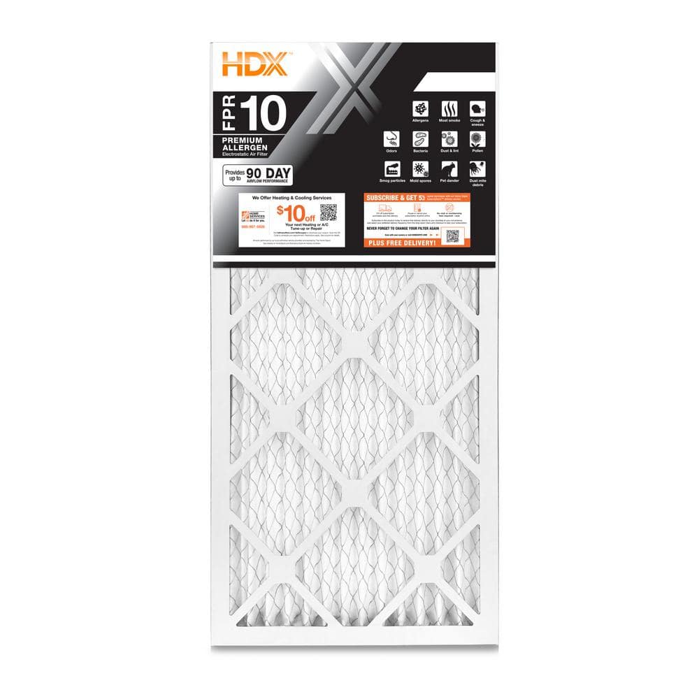 HDX 6 in. x 30 in. x 1 in. Premium Pleated Air Filter FPR-10, MERV-13 ...