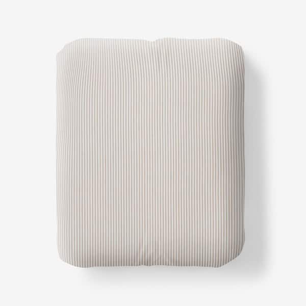 The Company Store Company Cotton Stripe Yarn-Dyed Tan Cotton Percale ...