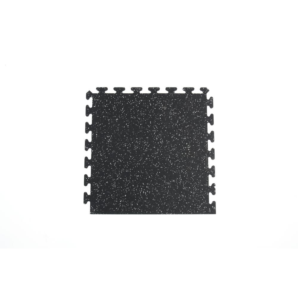 Matter Surfaces Gym/Exercise Recycled Rubber Side Tiles Black w/Gray ...