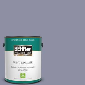 BEHR PREMIUM PLUS 8 oz. #S550-4 Camelot Satin Enamel Interior/Exterior ...