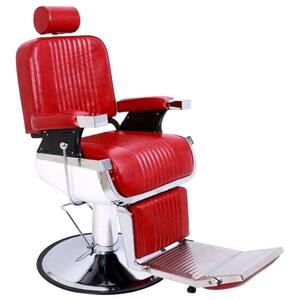 Winado Red All Purpose Hydraulic Recline Barber Chair Facial Massage ...
