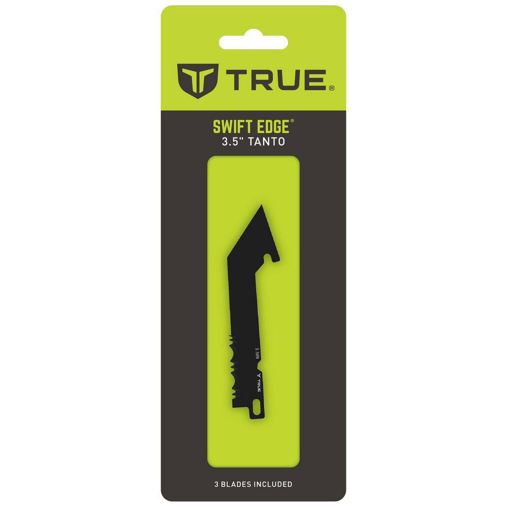 TRUE Swift Edge 3.5 in. Tanto Replacement Blades 3-Pieces TRU-FMK-1006 - The Home Depot