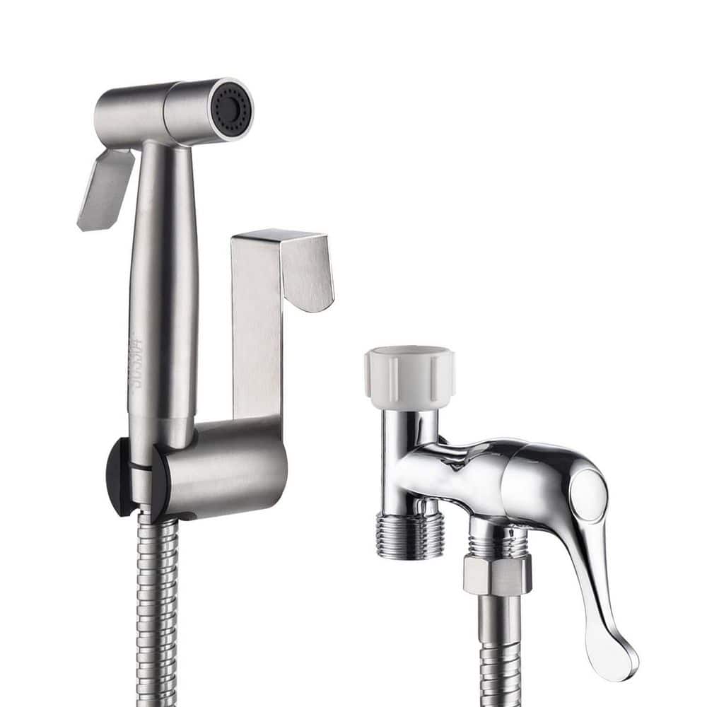 Satico Bidet Sprayer Bidet Attachment with T-valve, Sprayer Holder and ...