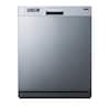 Summit Appliance 24 in. Stainless Steel Front Control Smart Dishwasher ...