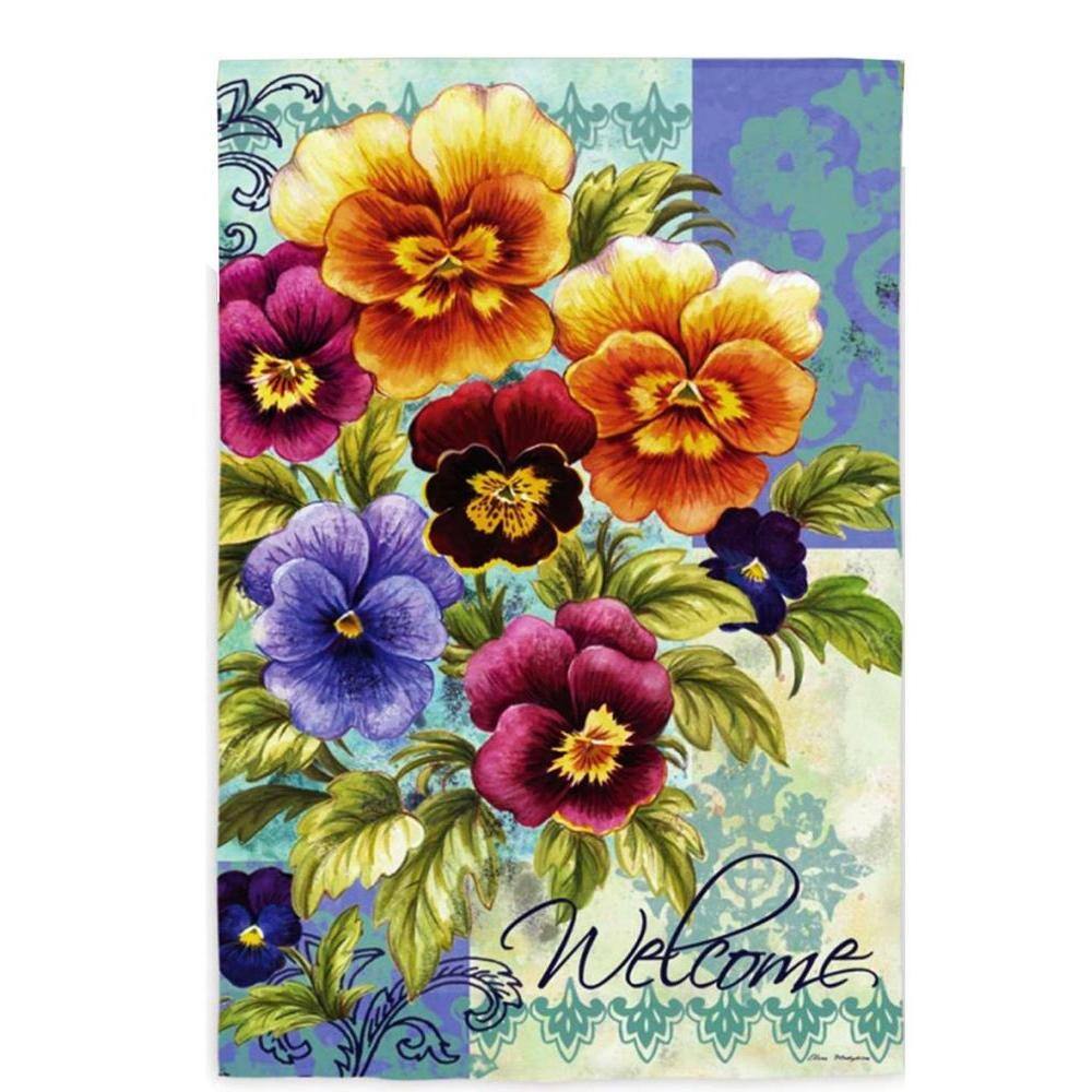 Evergreen Enterprises 29 in. x 43 in. Assorted Spring House Flags ...
