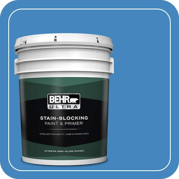 BEHR ULTRA 5 gal. #560B-6 Warm Spring Semi-Gloss Enamel Exterior Paint ...