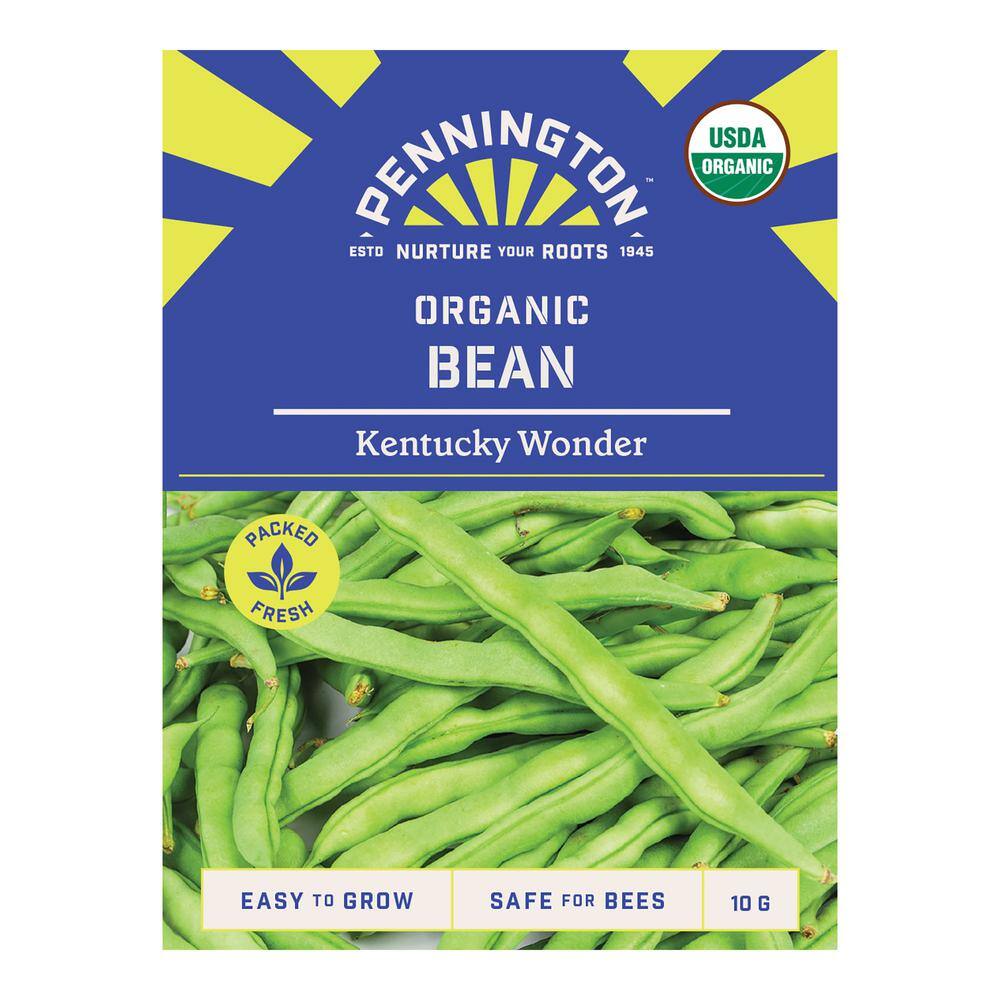 Pennington Organic Bean Kentucky Wonder Fruit Seed 1402 - The Home Depot