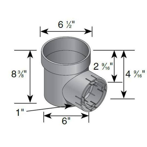 6 in. Plastic Round Speed-D Styrene Drainage Catch Basin 3291304122551 ...