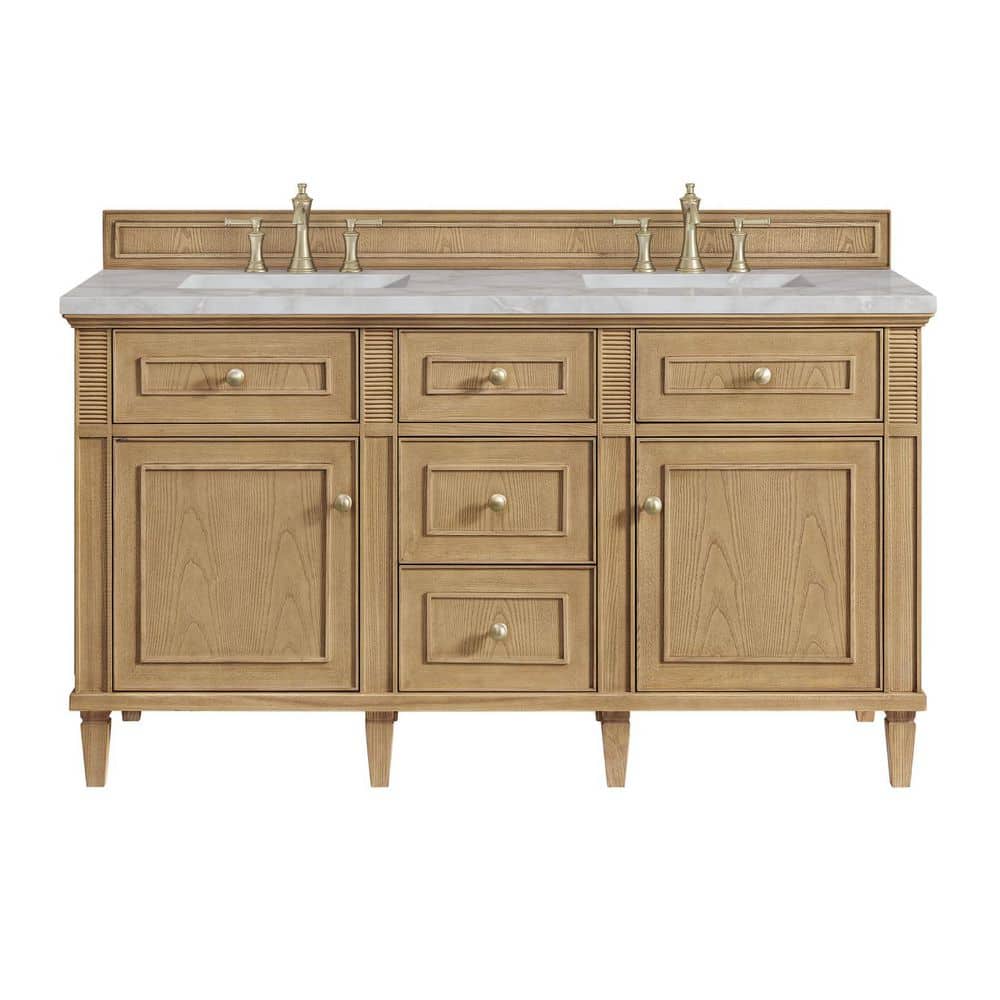 James Martin Vanities Lorelai 60.0 in. Double Bath Vanity in Light ...