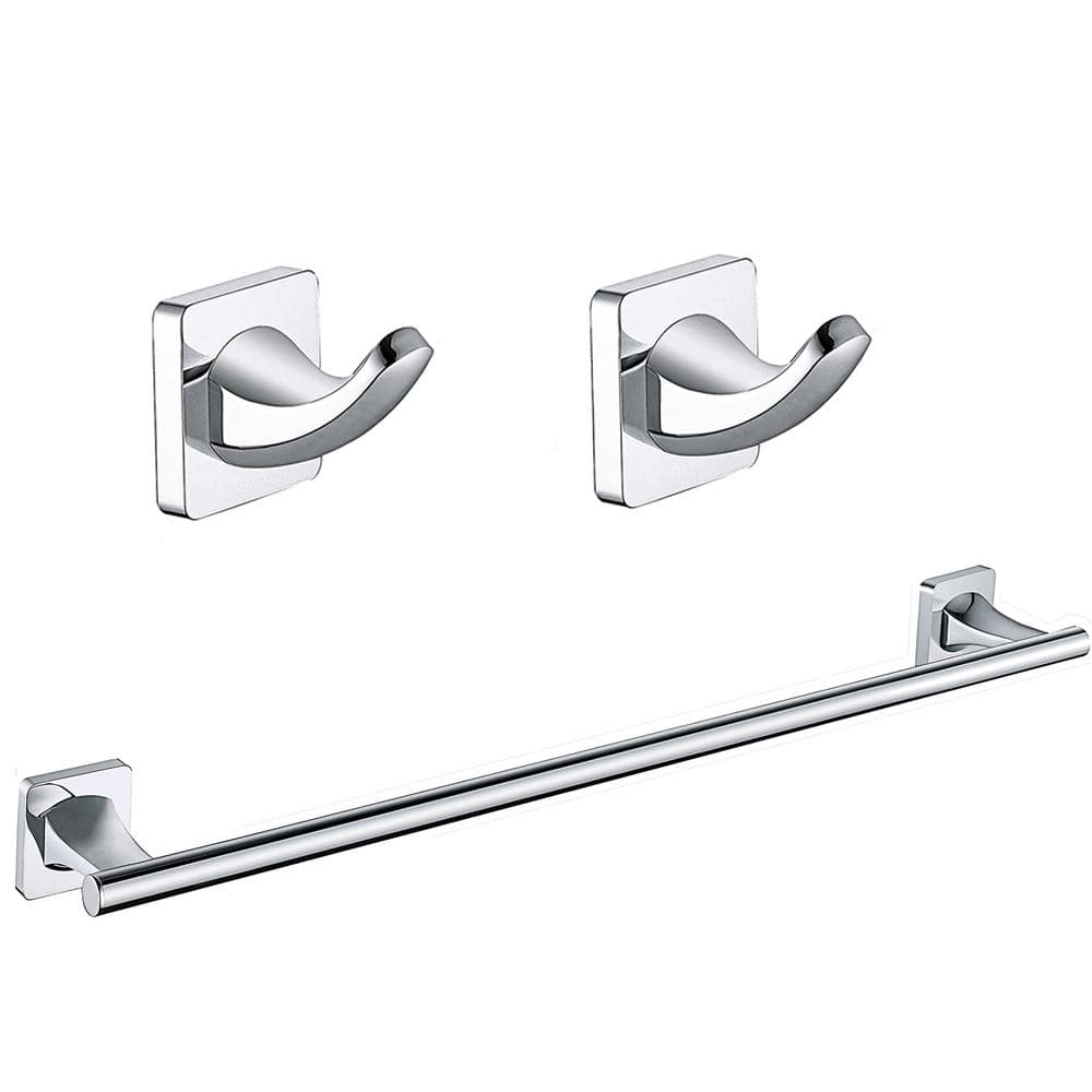 ruiling 3 -Piece Bath Hardware Set with Mounting Hardware in Polished ...