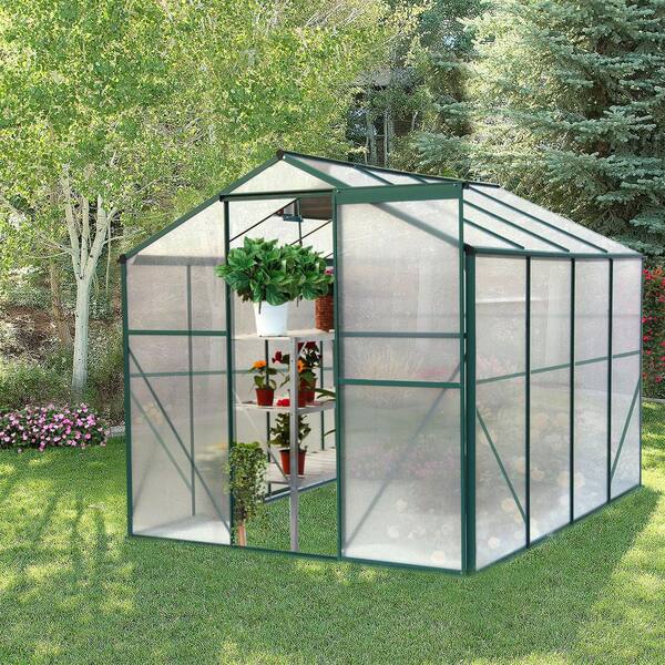 Daheat GHgo, 6 x 8 ft. Heavy Duty Polycarbonate, Walk-in Plant Garden ...