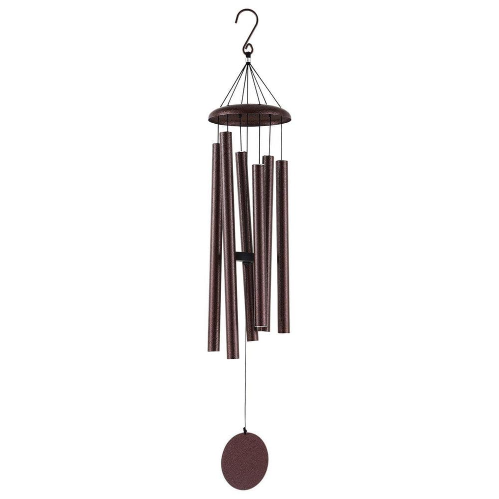 OGETFUUR 45 in. Bronze Aluminum Deep Tone Wind Chimes for Indoor and ...