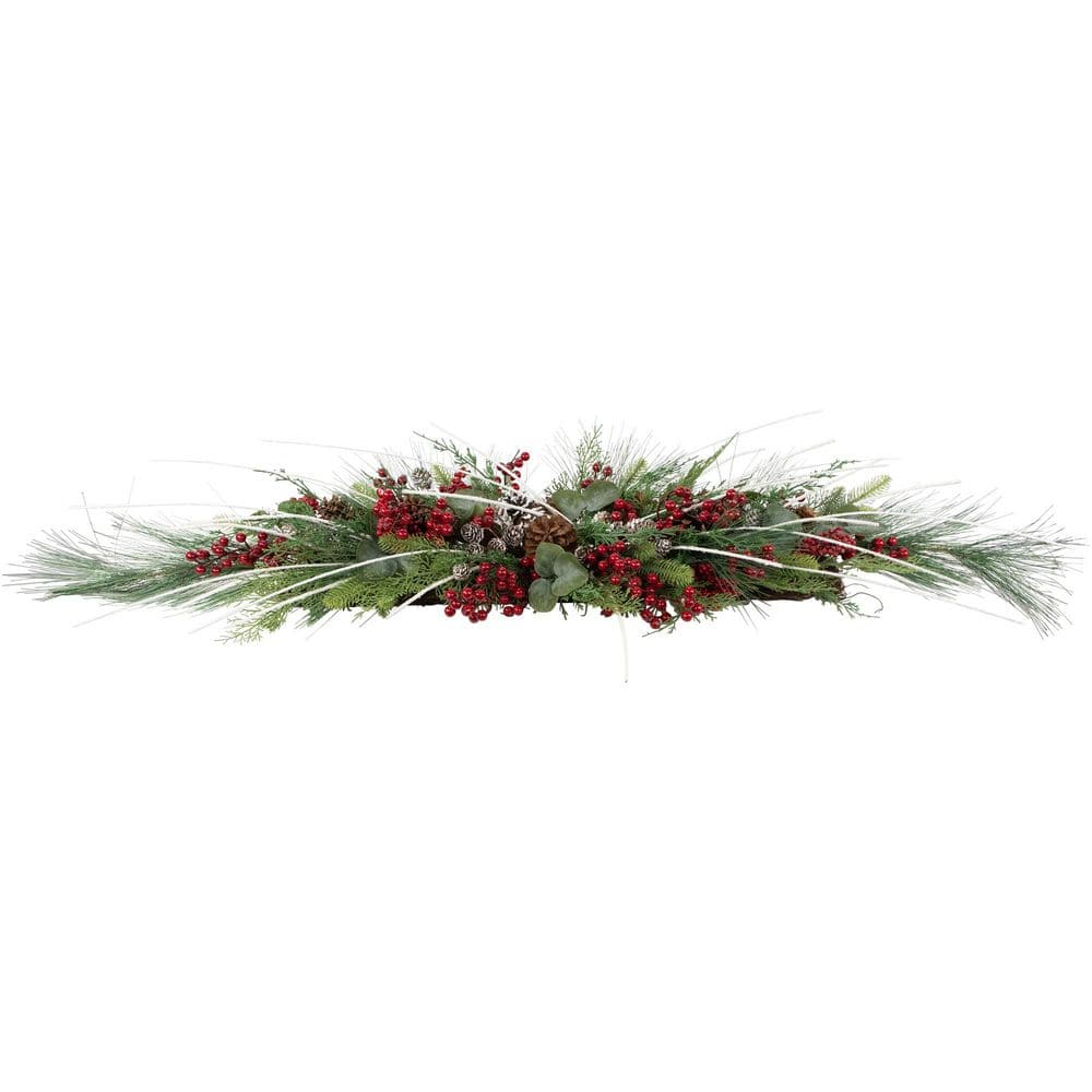 Northlight 62in.-Unlit Real Touch Berries and Birch Twigs Pine ...