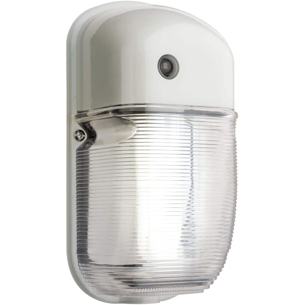 Lithonia Lighting 42-Watt Compact Fluorescent White Dusk to Dawn Wall ...