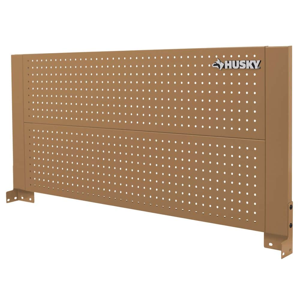 Husky 46 in. Gloss Tan Steel Pegboard Attachment H46PEGBOARDTAN - The ...
