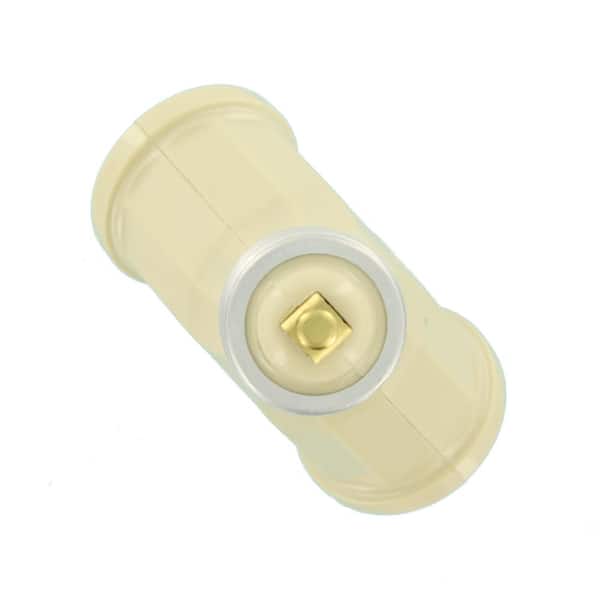 Leviton 660-Watt Double Light Socket Adapter, Ivory 128-I 128-I - The ...