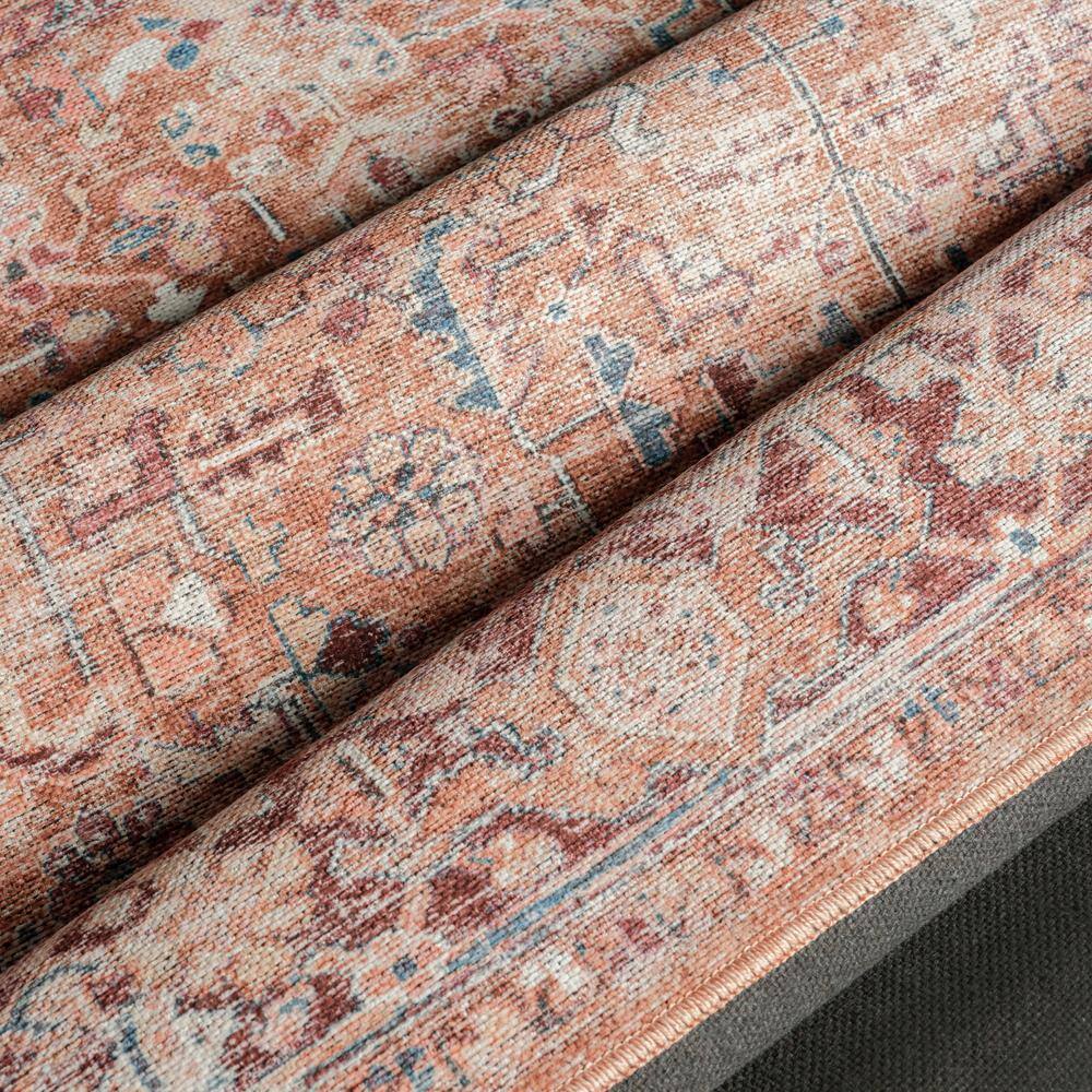 Callaghan Edith Terracotta 5 ft. x 7 ft. Geometric Machine Washable ...