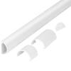 Commercial Electric 5 ft. 1/2 Round Baseboard Cord Channel, White A50 ...