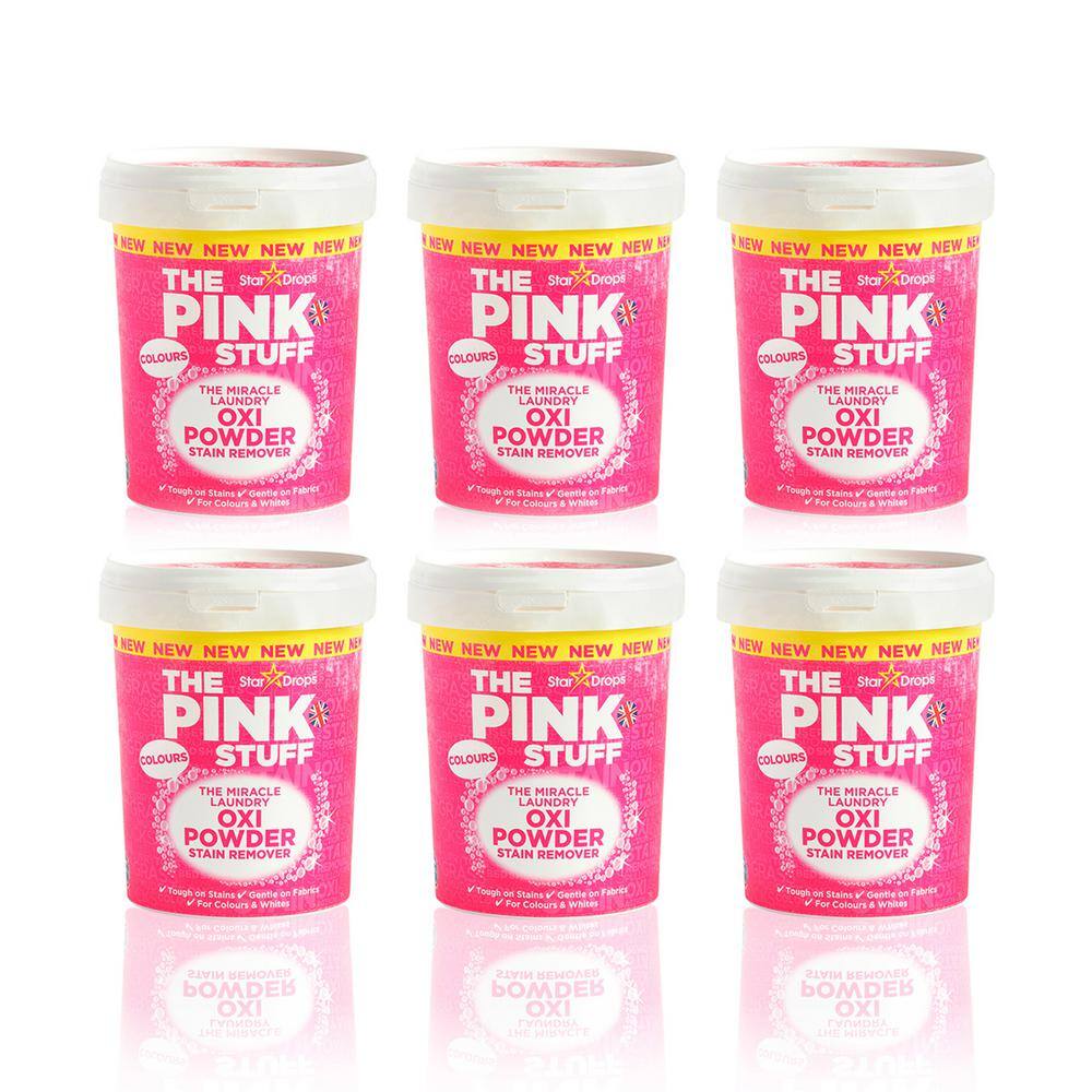 THE PINK STUFF Oxi Fabric Stain Remover for Colors, 2.2 lbs., 6-Pack ...