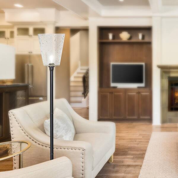 Black candlestick floor lamp store