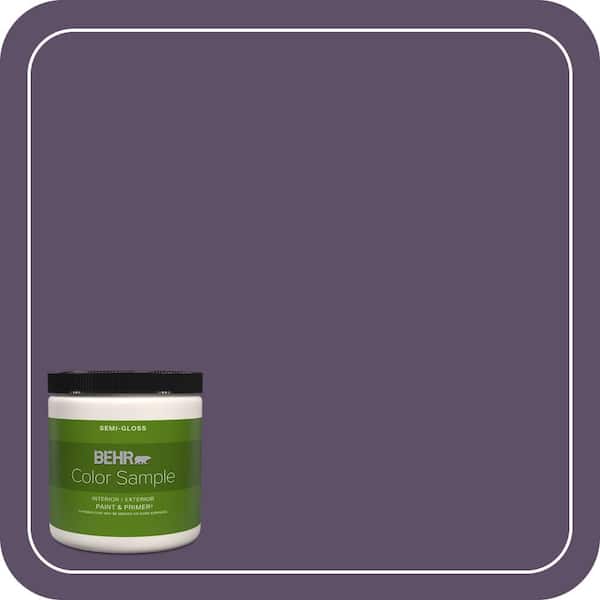 BEHR PREMIUM PLUS 8 oz. #M560-7 Muscat Grape Semi-Gloss Interior ...