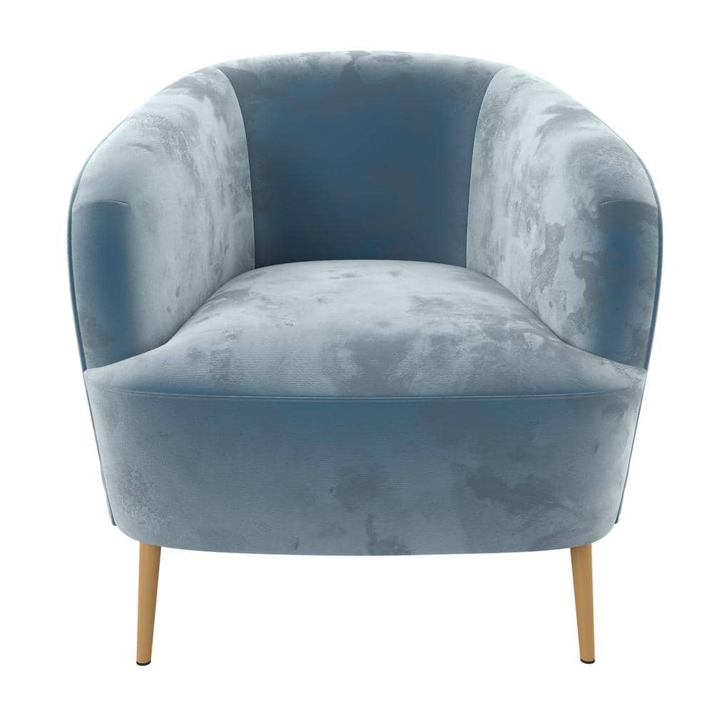 SCOTT LIVING Beverly Light Blue Accent Arm Chair DS-D524SL-701 - The ...