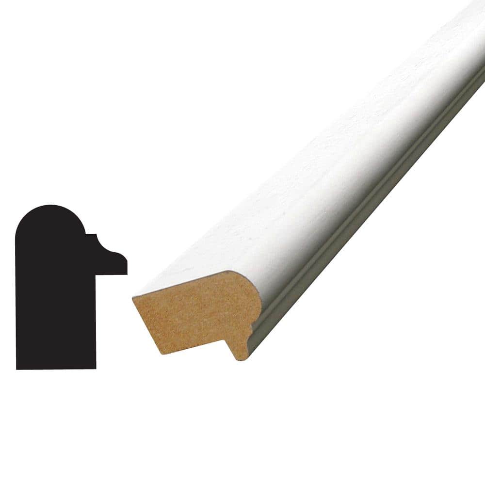 Alexandria Moulding 7/8 in. D x 1-5/16 in. W x 96 in. L MDF Primed Back ...