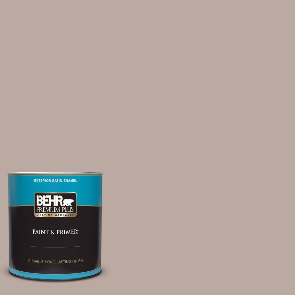 BEHR PREMIUM PLUS 1 qt. #770B-4 Classic Satin Enamel Exterior Paint ...