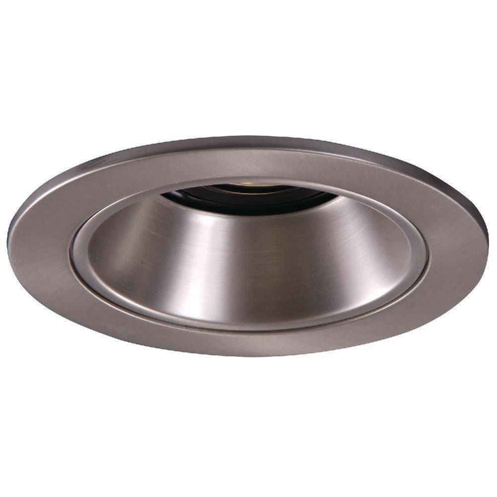 4 in. Satin Nickel Recessed Trim Reflector 1421SN - The Home Depot