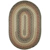 Rhody Rug Country Medley Forest Green 3 ft. x 5 ft. Oval Indoor/Outdoor ...