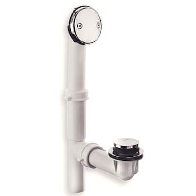 DANCO Single Hole Bathtub Drain Overflow Plate with Screw, Chrome 89052